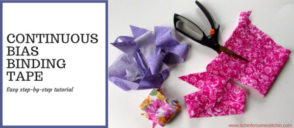 Sewing Tutorial: Create Continuous Bias Binding Tape from One Fabric Square