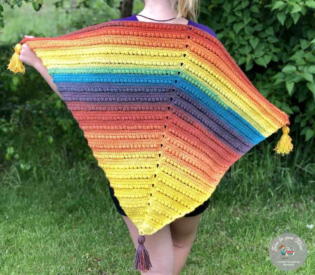 Bead Stitch Triangle Shawl Crochet Pattern - Elegance in Every Stitch
