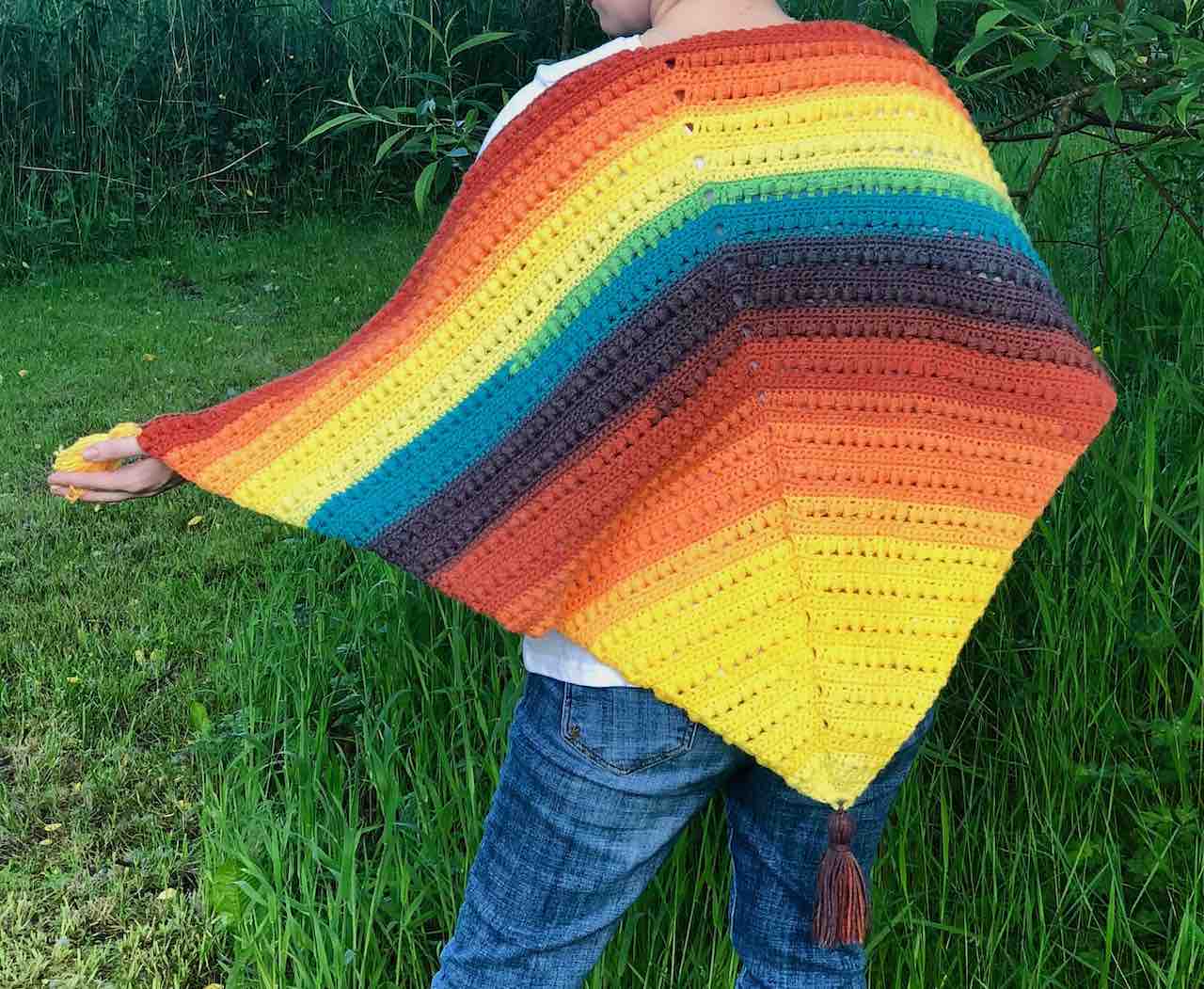 Bead Stitch Triangle Shawl Crochet Pattern - Elegance in Every Stitch