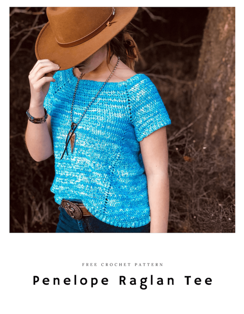 Stylish and Free: Crochet Raglan Top Pattern for the Fashion-Forward