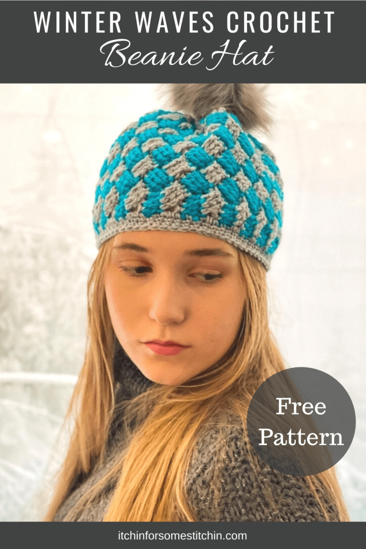 Free Crochet Pattern: Make a Winter Waves Beanie with Diagonal ...