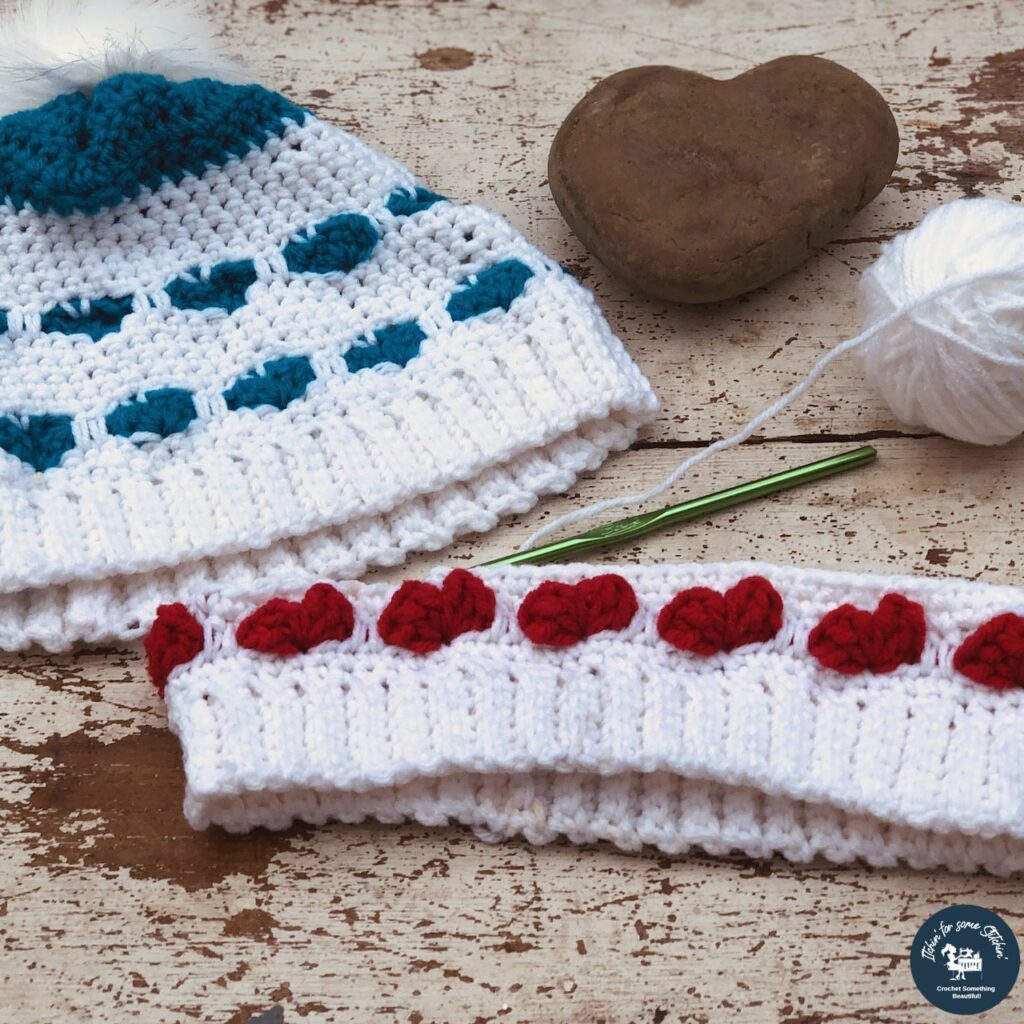 Free Crochet Pattern: You'll Always Be in My Heart Beanie with Crochet ...