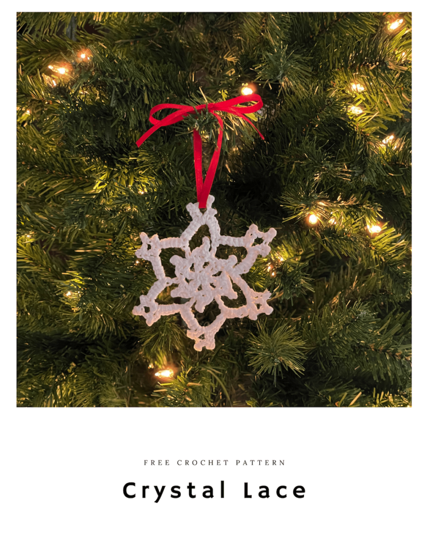 Delicate Crochet Snowflake Pattern: Crystal Lace Design