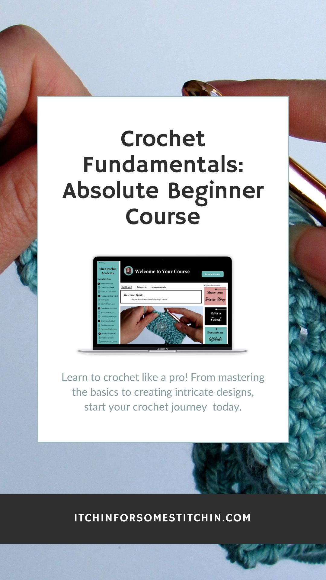 Learn to Crochet Step by Step with Our Crochet Fundamentals Course