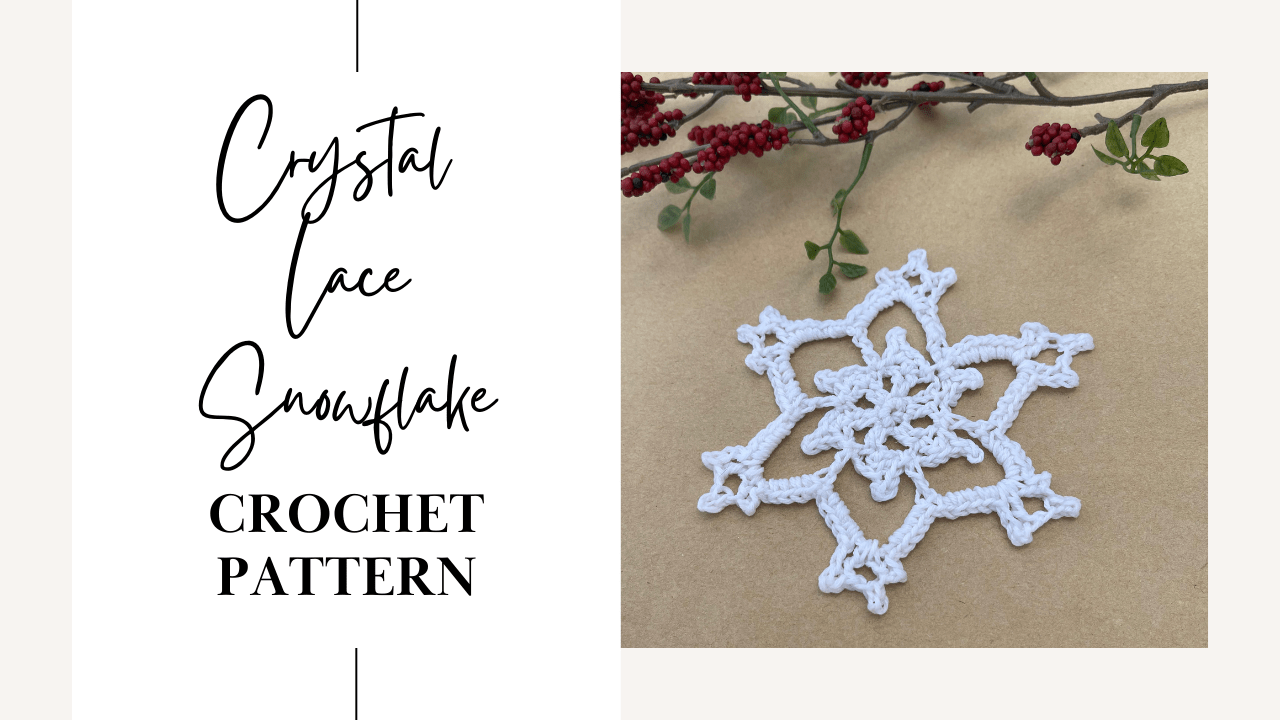 Delicate Crochet Snowflake Pattern: Crystal Lace Design